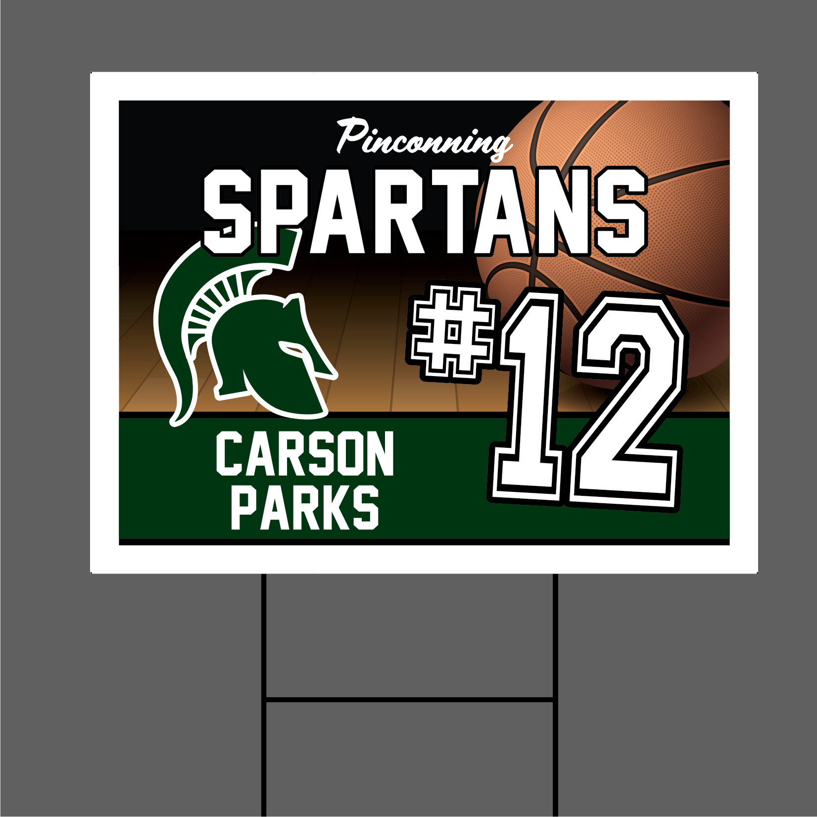 Basketball Yard Sign | PHS Athletic Booster